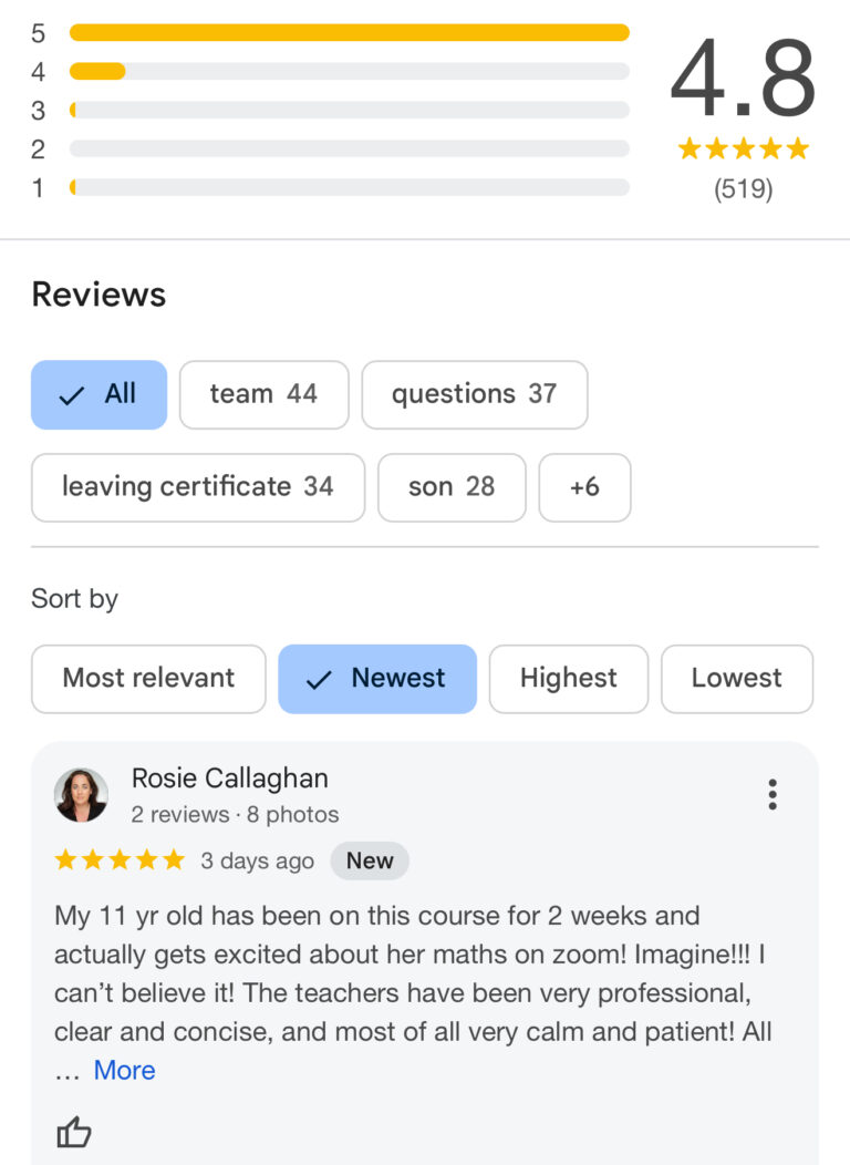 Breakthrough Maths | Maths Grinds Online