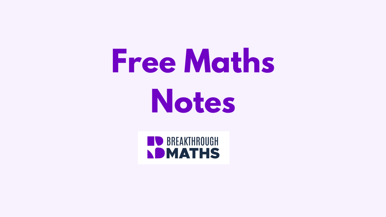 Free Maths Notes